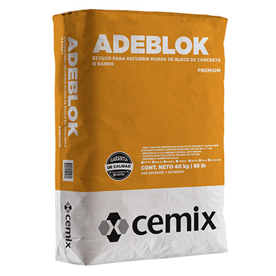 Estuco Adeblok Blanco Cemix - HARMAK