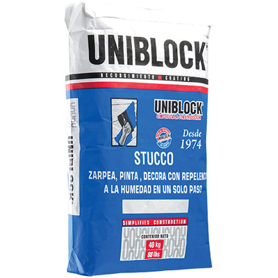 Estuco y Adhesivo para piso UNIBLOCK - Harmak